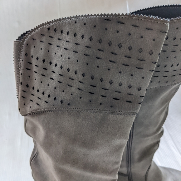 Seven Dials | Shoes | Seven Dials Dillon Gray Slouch Knee High Tall ...